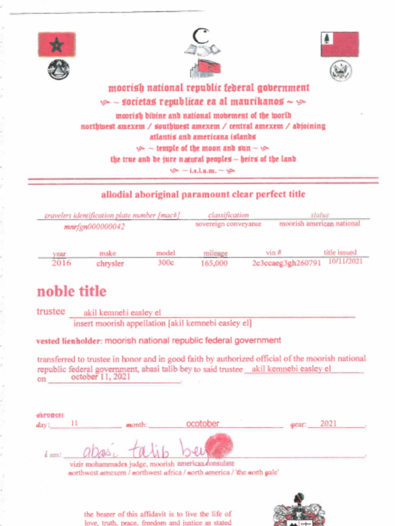 Rights To Travel Completed Documents 20211019111749 | PDF