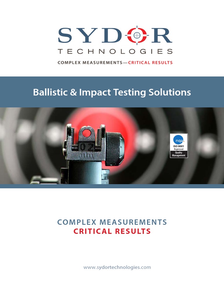 Ballistic & Impact Testing Solutions: Complex Measurements | PDF ...