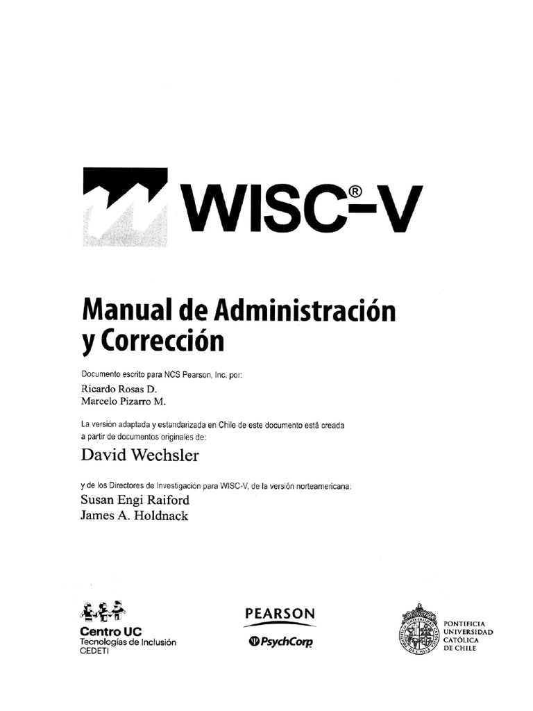 Wisc V Manual | PDF