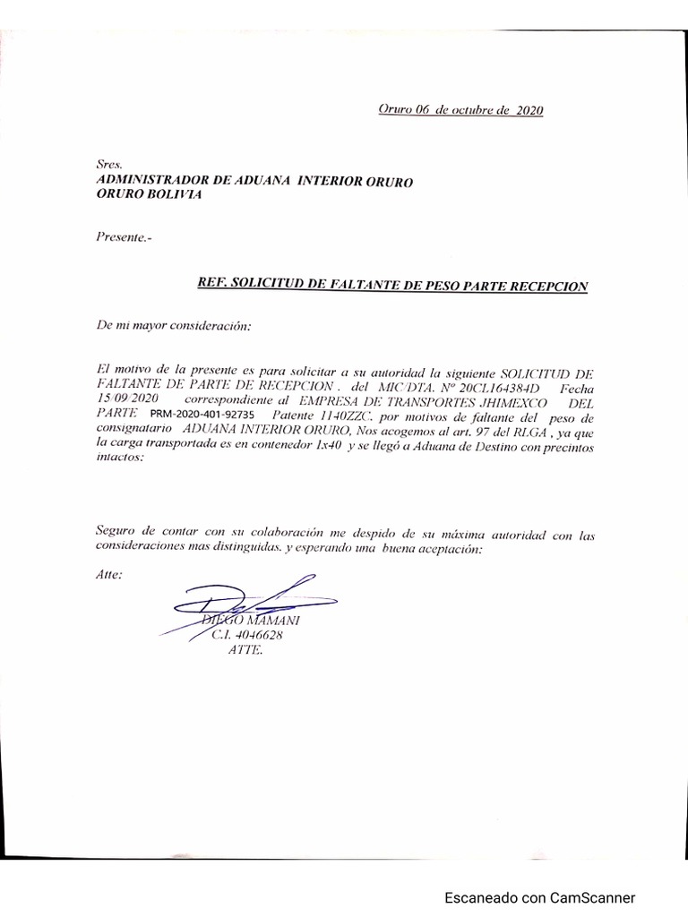 Nota de Descargo | PDF