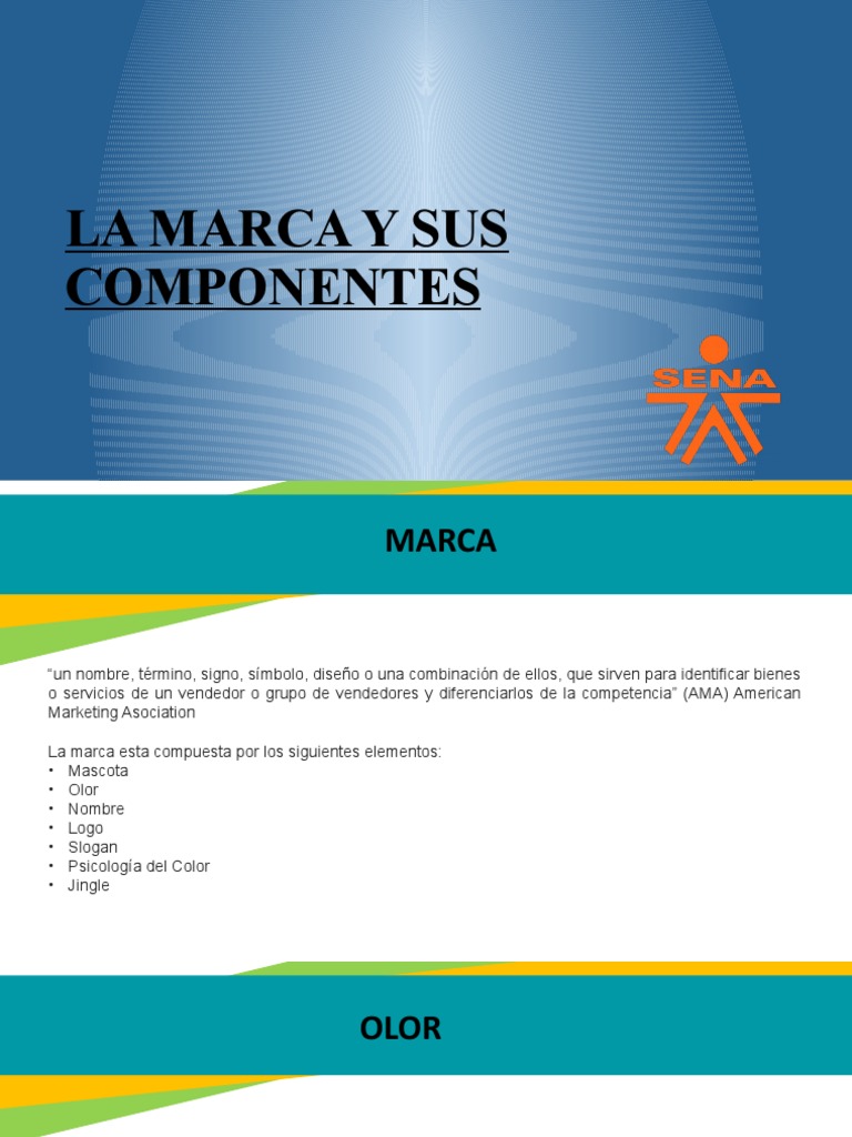 Diapositivas Componentes de La Marca | Descargar gratis PDF | Marca | Logos