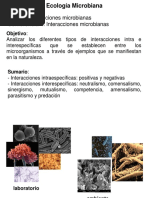 Interacciones Microbianas | PDF | Biología | Microbiología