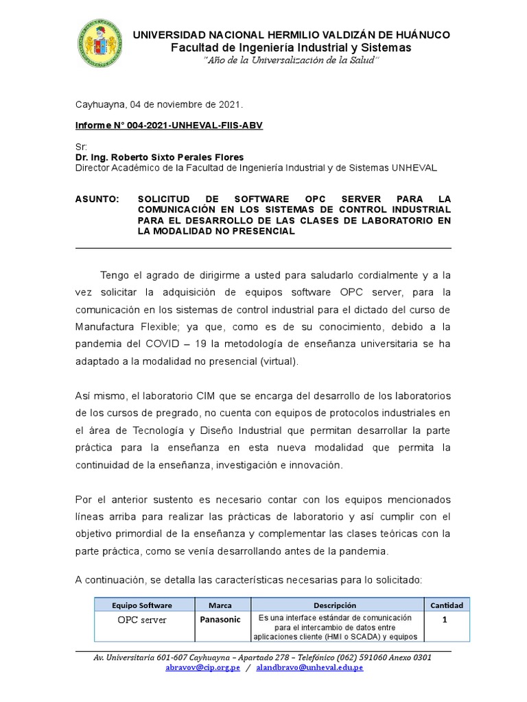 Informe Opc | PDF | Scada | Informática