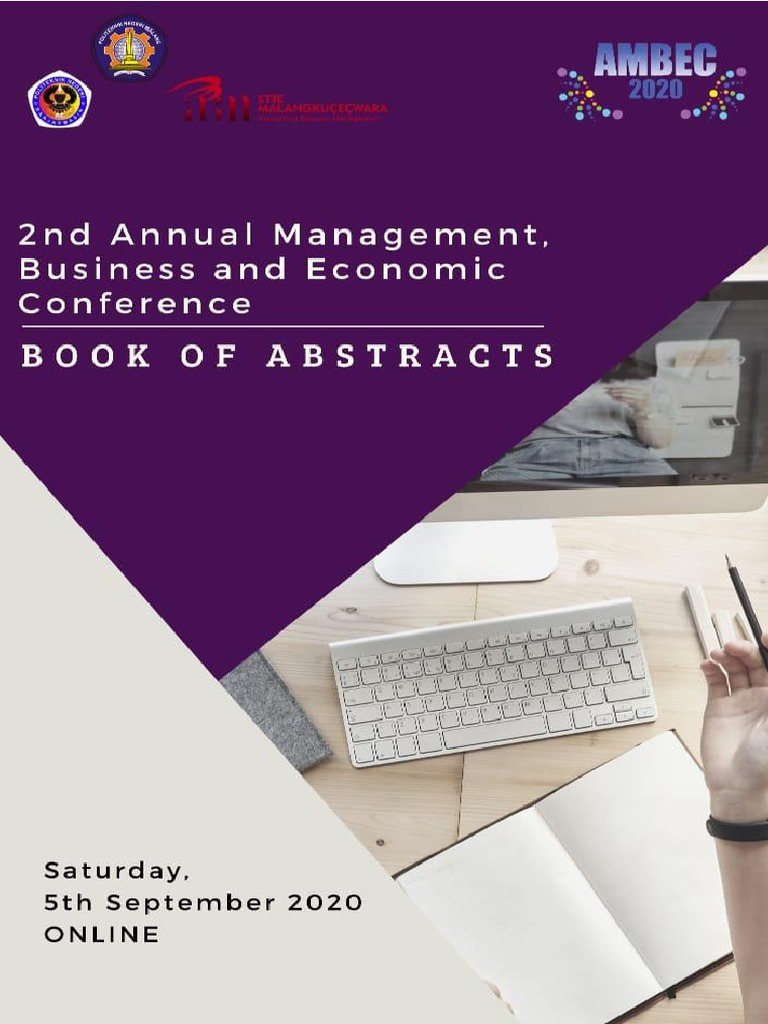 Book of Abstract 2nd AMBEC 2020 | PDF | Audit | Employment