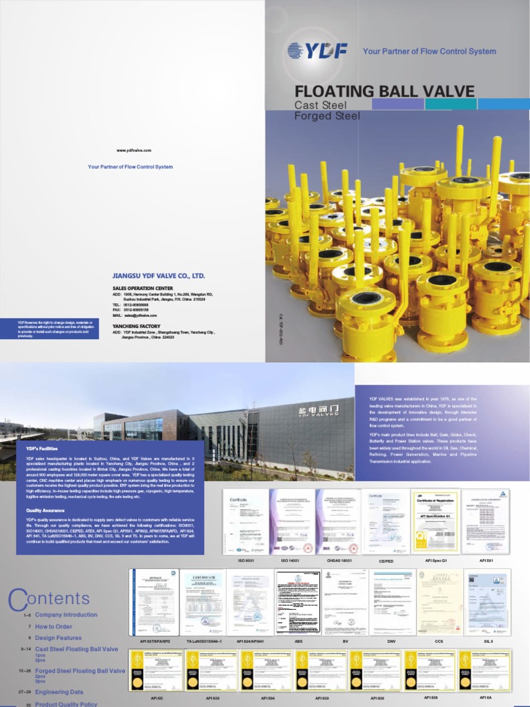 Partnering for Flow Control: An Introduction to YDF Valves | PDF ...