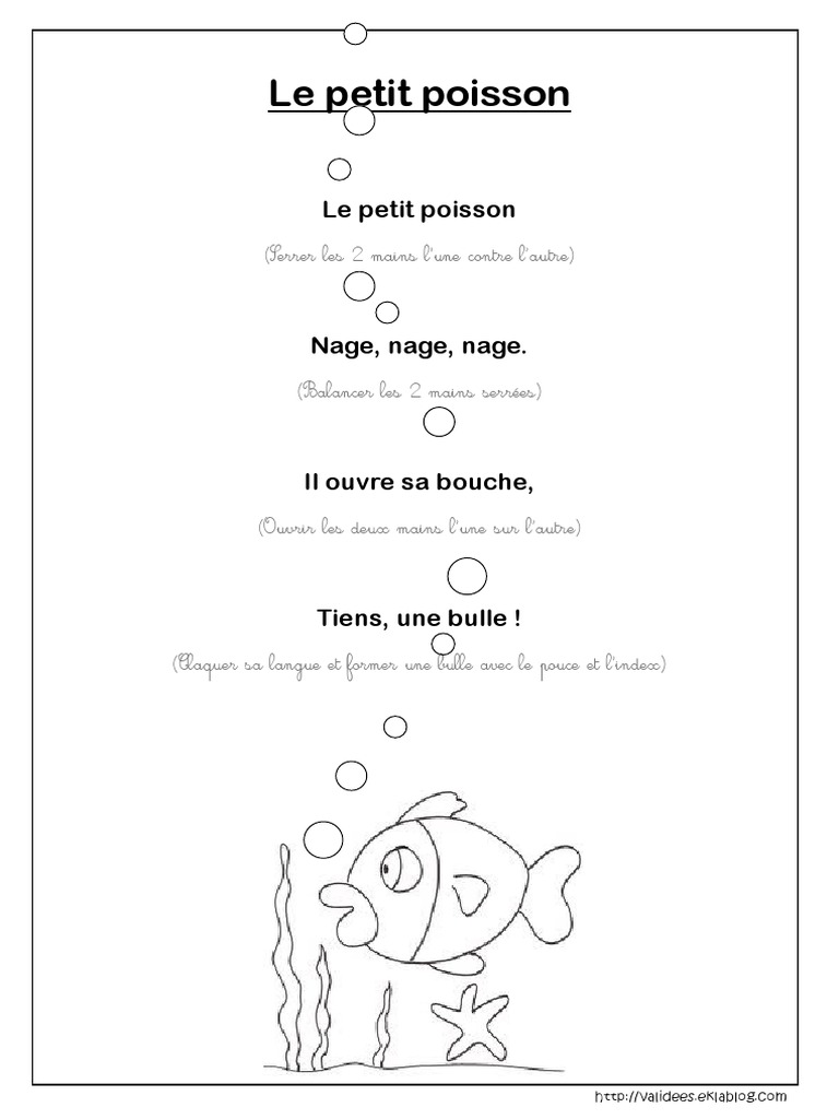 Comptines pour petits poissons | PDF | Maison et jardin