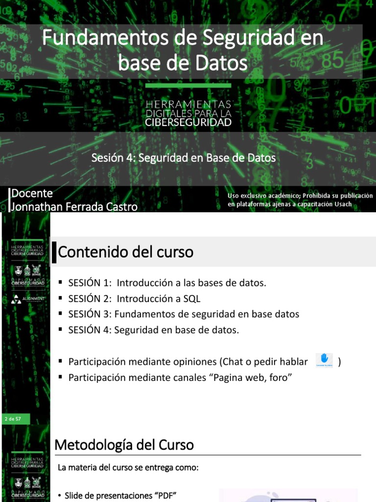 Sesion4 Seguridad en Base de Datos | PDF | Contraseña | Oracle Corporation