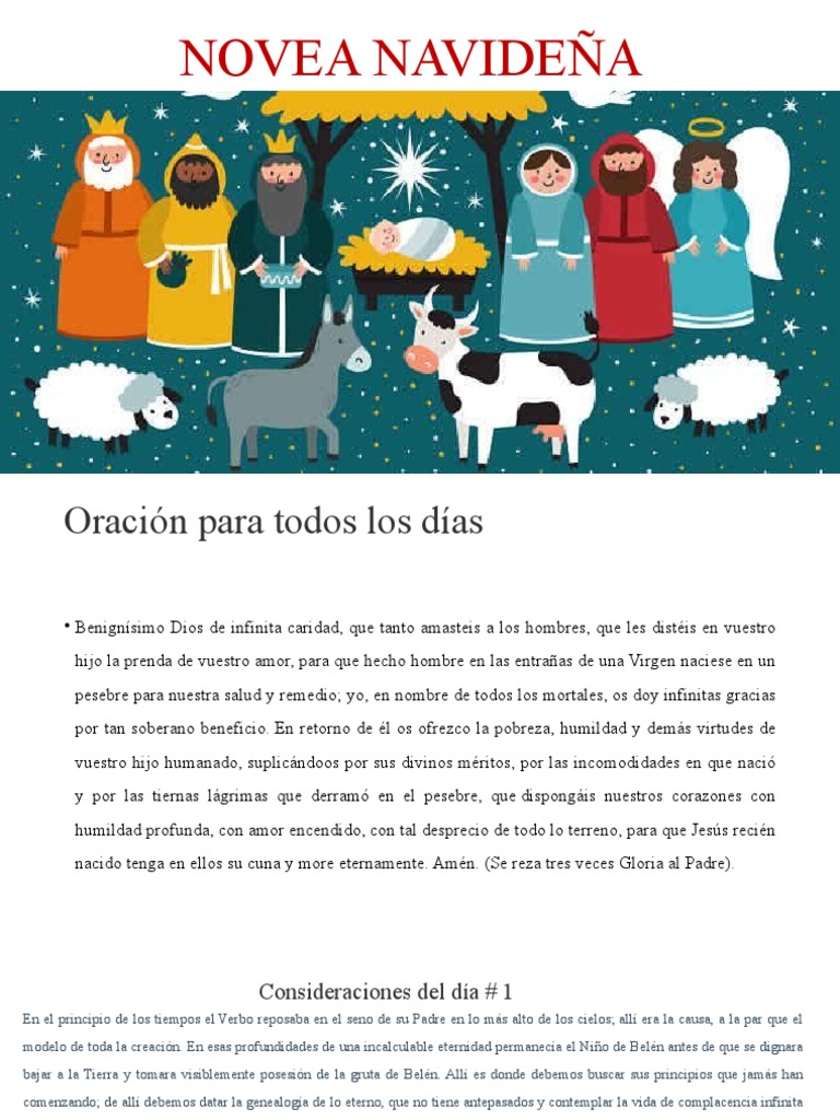 Novena Navideña | PDF | Oración | María, madre de Jesús