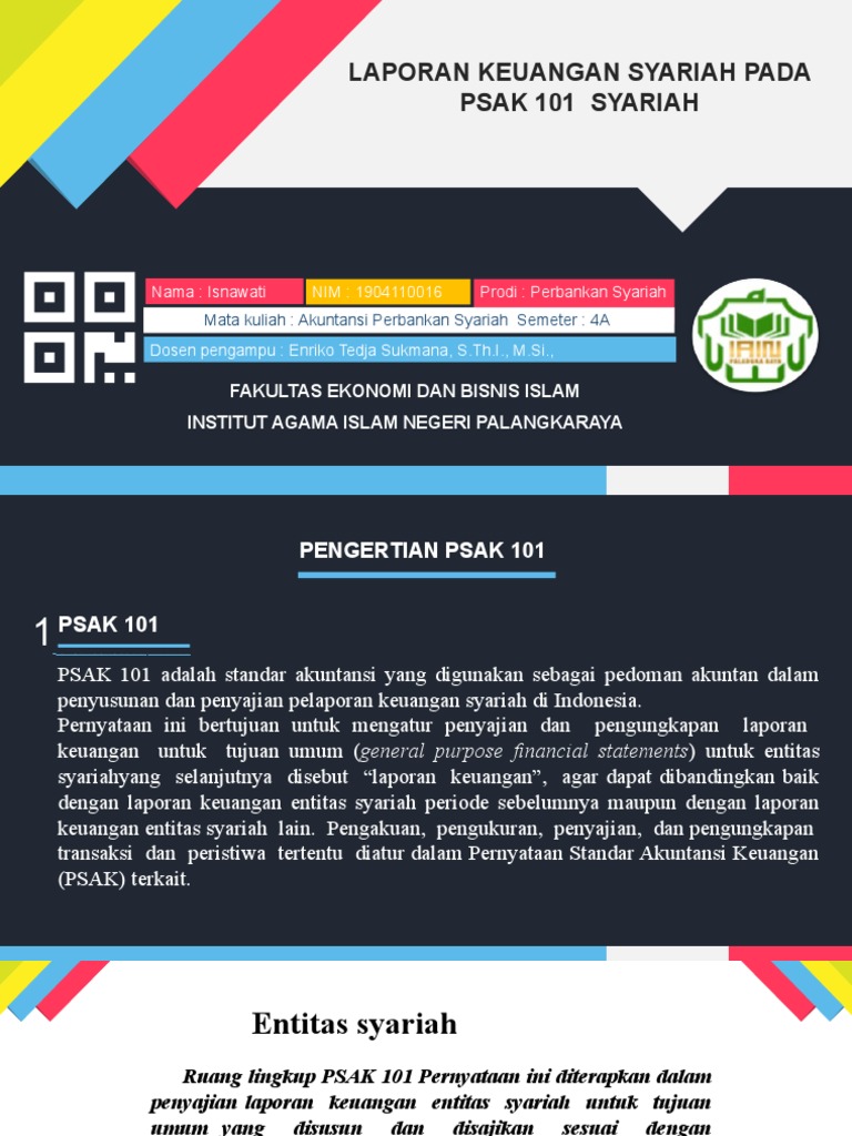 Isnawati - 1904110016 - PBS A4 - Tugas Akutansi - Psak 101. | PDF
