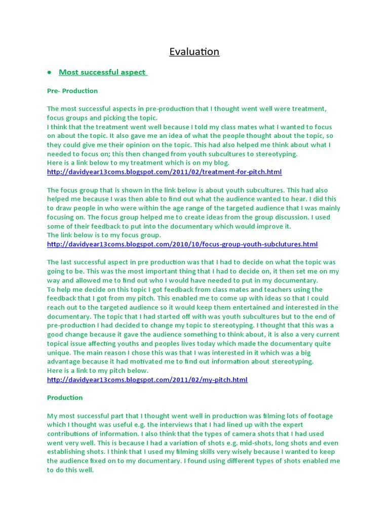 Successful Documentary Production Insights | PDF | Focus Group ...