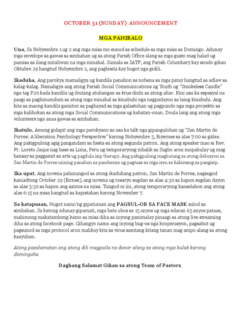 Pahibalo With PPC 1 | PDF