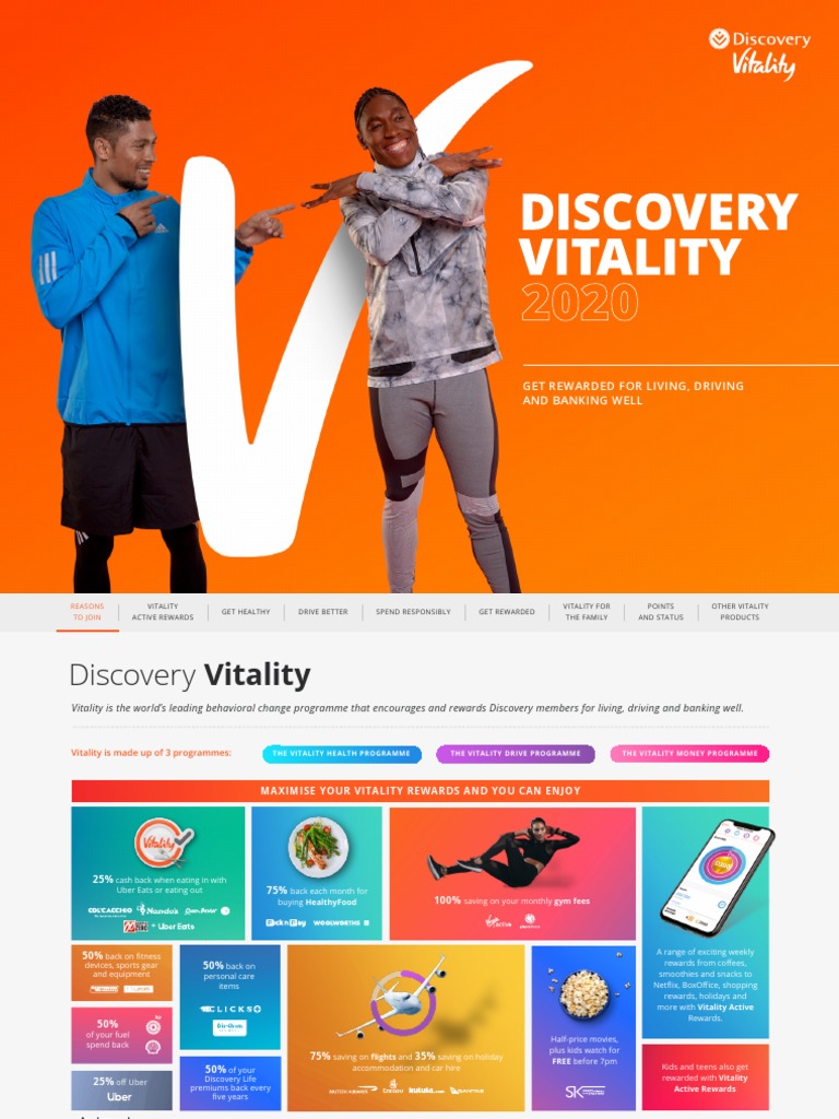 Vitality Brochure 2020 Download Free Pdf Money Screening Medicine
