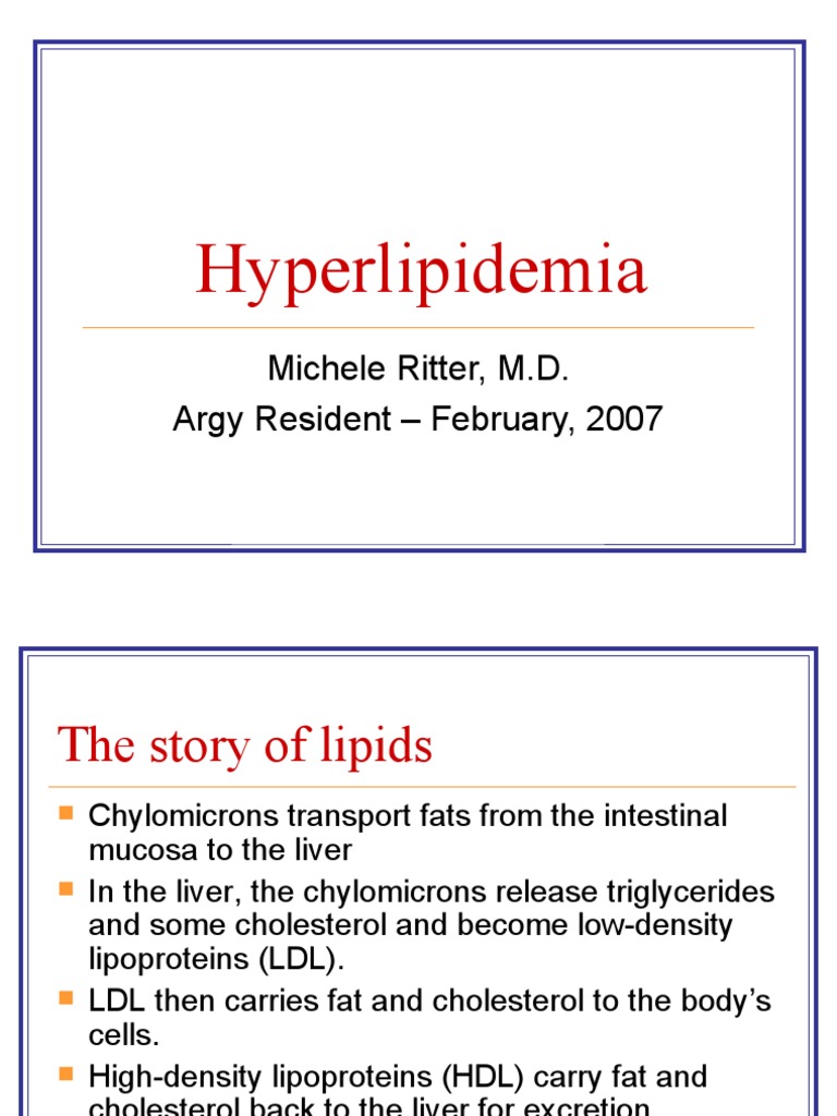 Understanding Hyperlipidemia Causes & Treatment | PDF | Nutrition ...