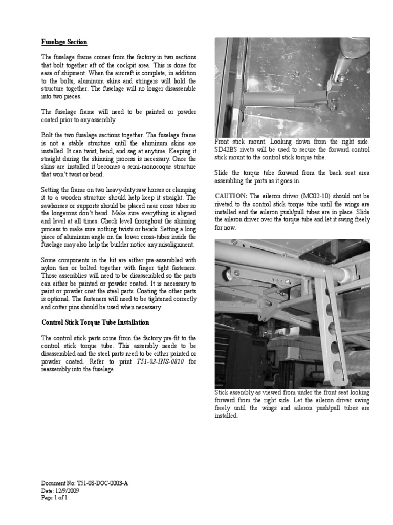 Fuselage Section: Caution | PDF | Fuselage | Rudder