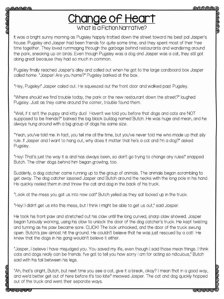 Fiction Mentor Text | PDF