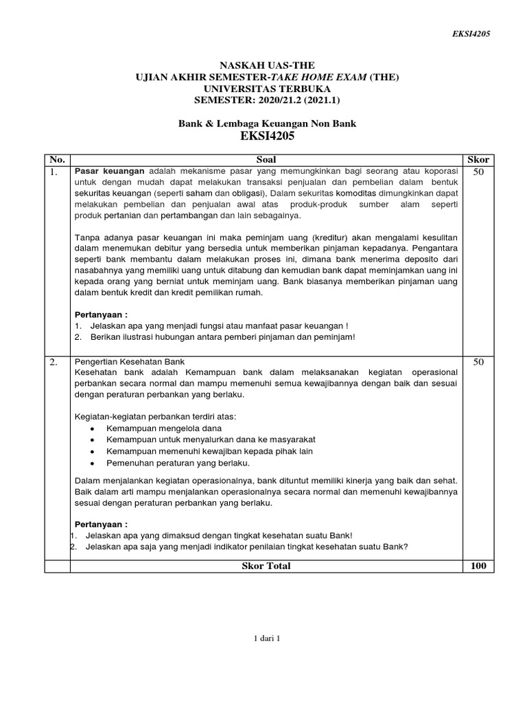 EKSI4205 The 1 | PDF | Karier & Perkembangan | Bisnis