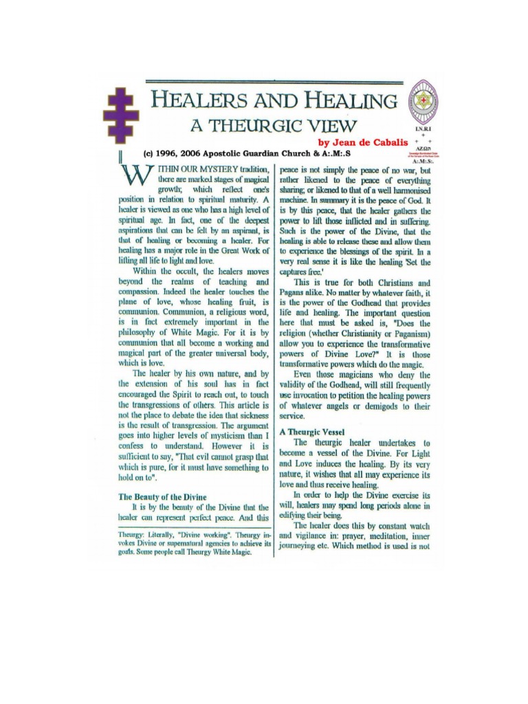 Healers and Healing | PDF