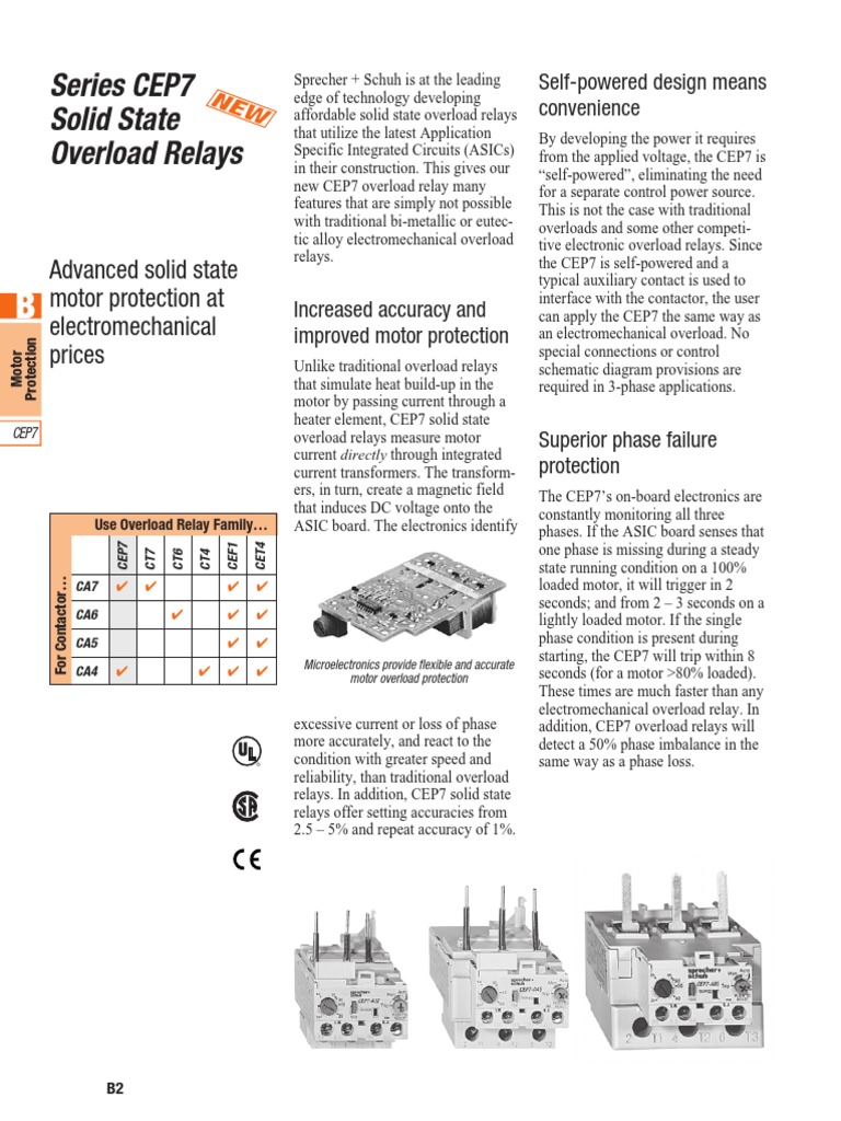 Series CEP7 Solid State Overload Relays: Advanced Solid State Motor ...