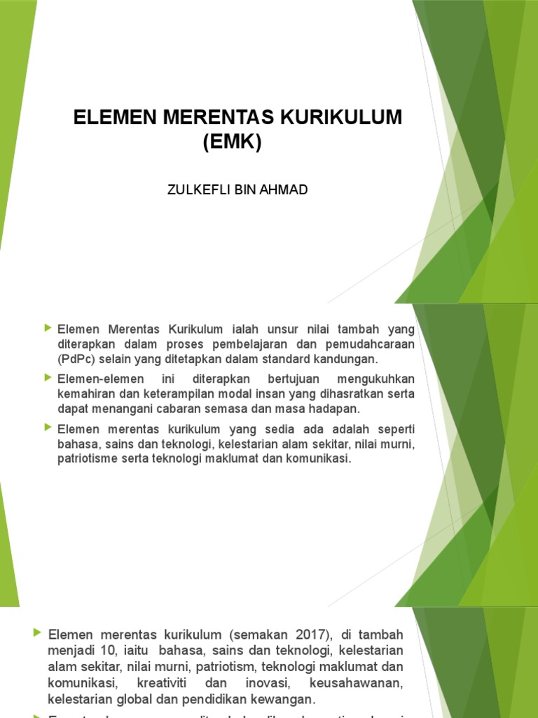 5) Elemen Merentas Kurikulum (Emk) | PDF