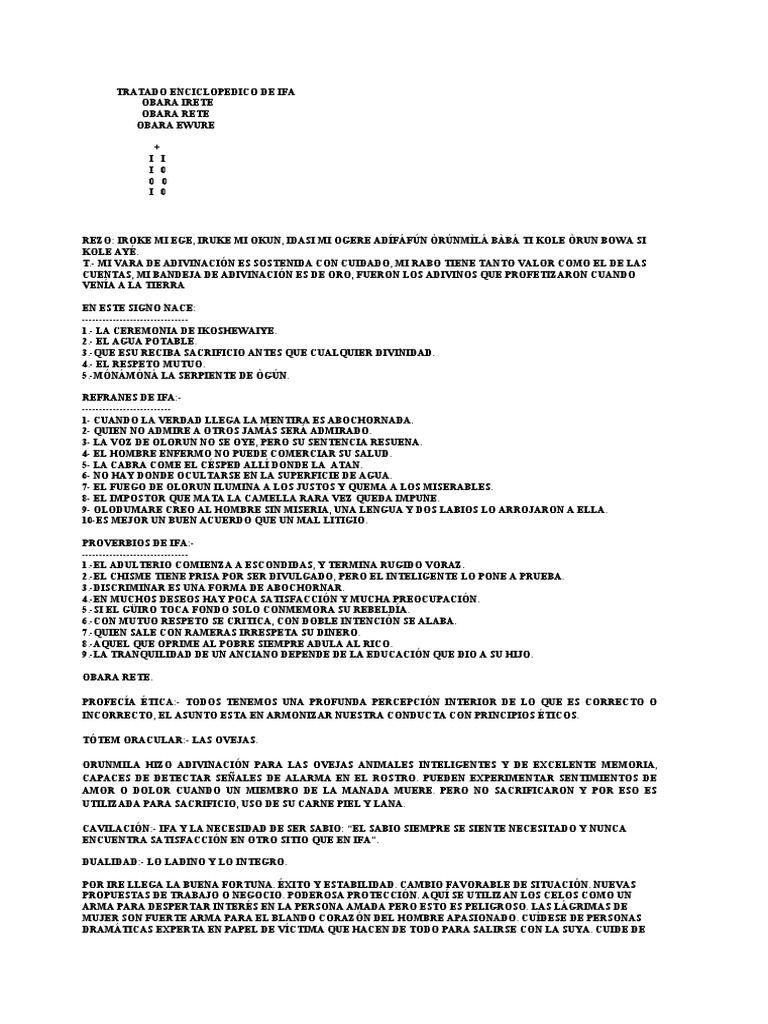 20-Obara Rete | PDF | Santeria | Religión étnica