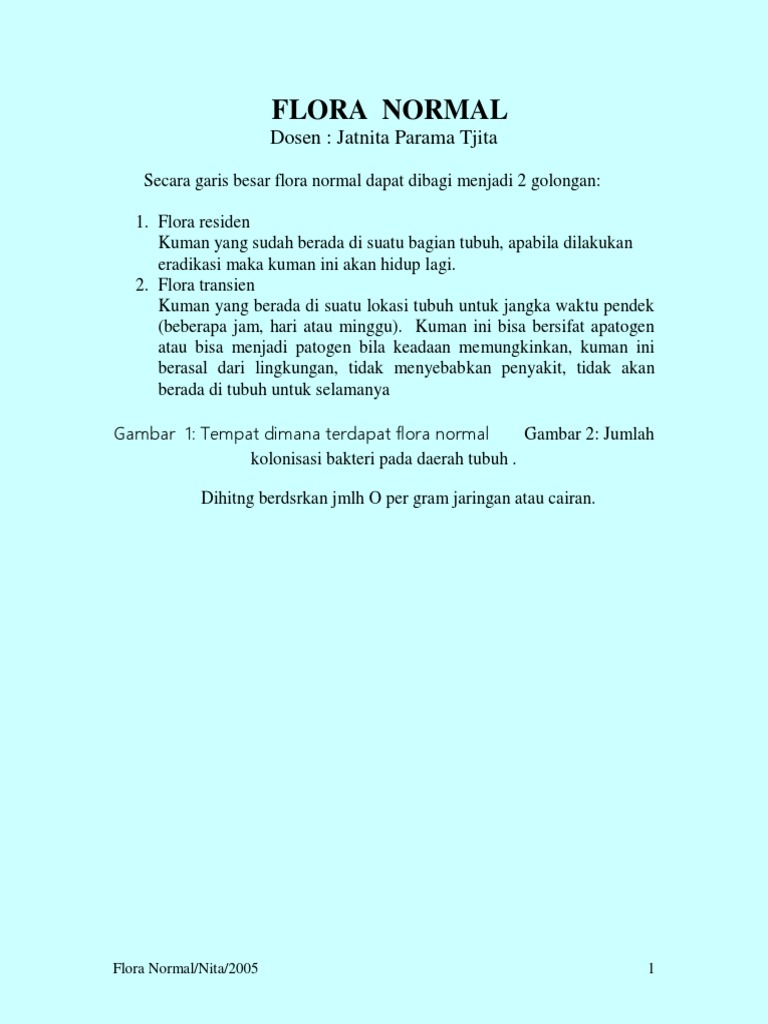 Flora Normal | PDF | Sains & Matematika
