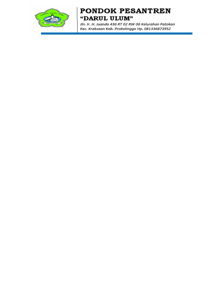 Kop Surat Kosong | PDF