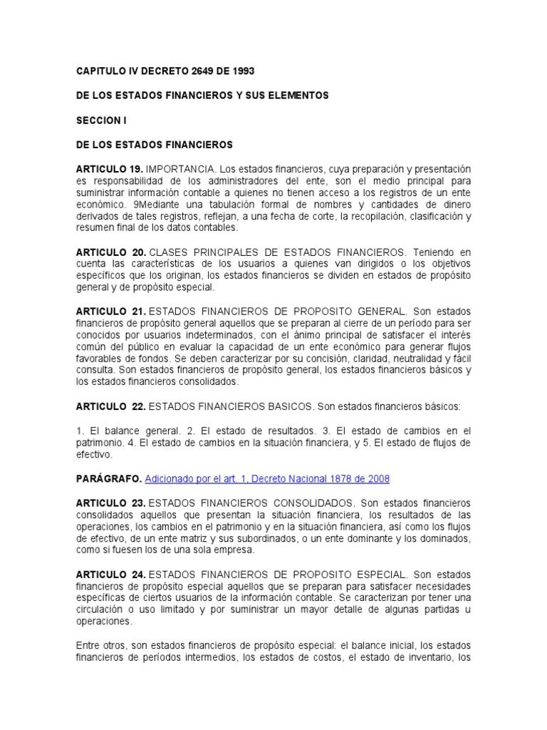 Cap IV | PDF | Contabilidad | Estado financiero