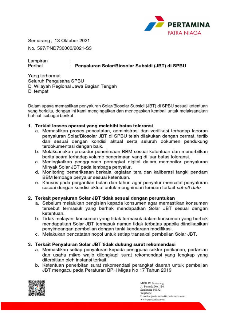 Terkiat Losses Operasi Yang Melebihi Batas Toleransi: MOR IV Semarang Jl. Pemuda No. 114 ...