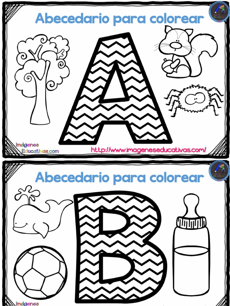 Abecedario para Colorear ZIG ZAG PDF 1 10 | PDF