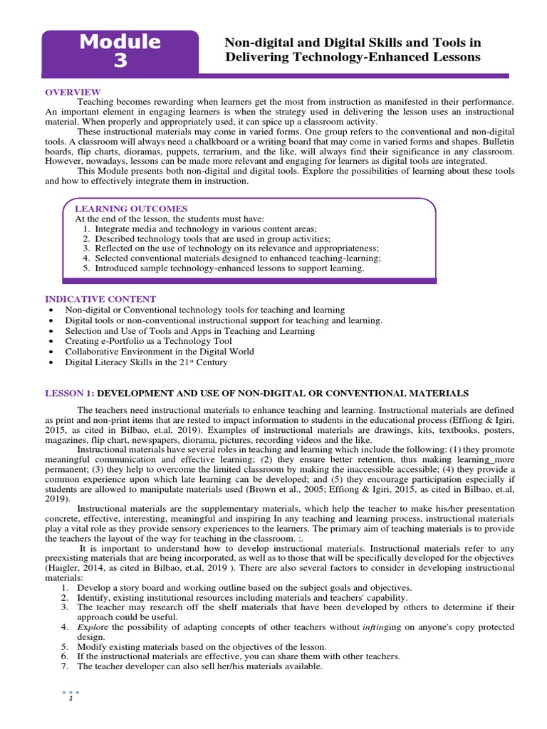 TTL1 Module 34 Long | PDF | Educational Technology | Qr Code