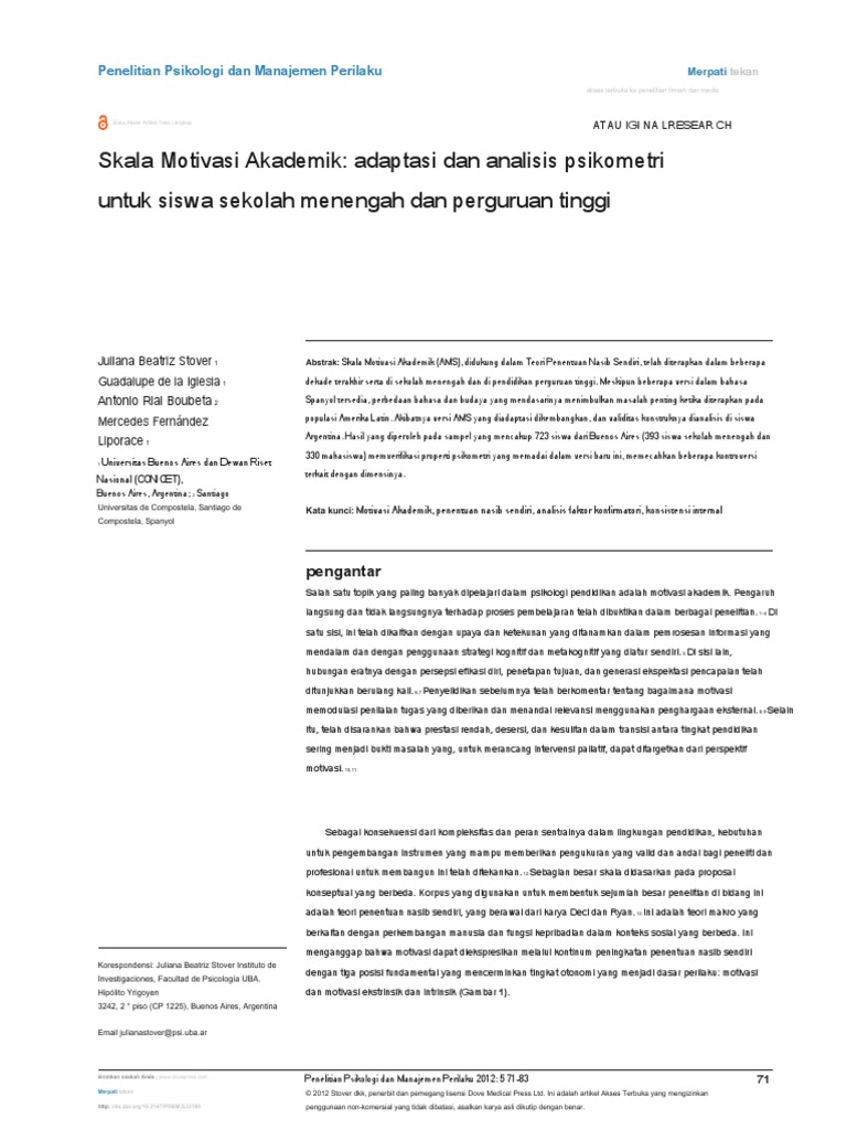 Academic Motivation Scale - En.id | PDF