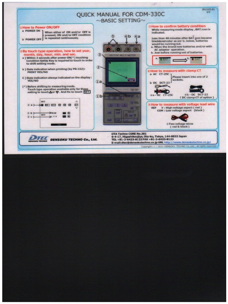 Manual Book CDM 330C | PDF