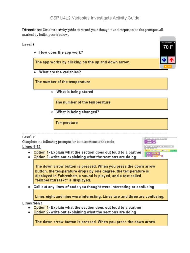AP COMP - U4L2 Activity Guide | PDF | Software Development | Software
