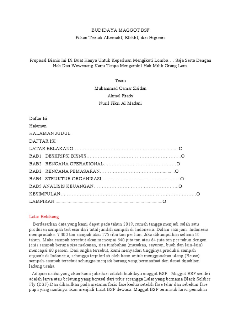 Budidaya Maggot BSF | PDF