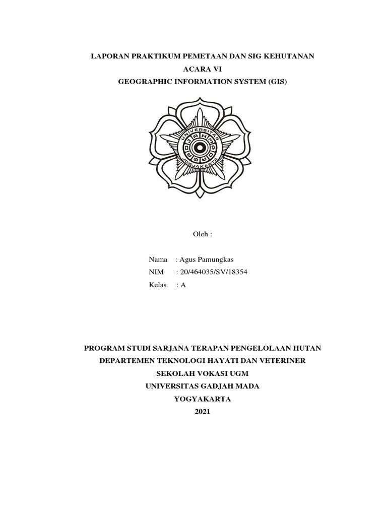 Acara Ke 6 - Agus Pamungkas - 20464035SV18354 - Prak SIG | PDF
