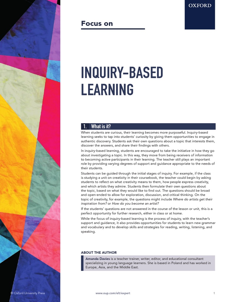 Oup Focus Inquiry Based Learning | PDF | Inquiry Based Learning | Mindset