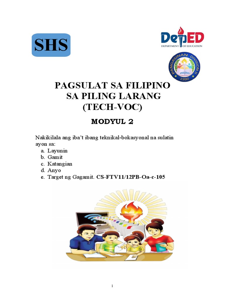 Pagsulat Tech-Voc-modyul 2-Annalyn U. Colobong-Luciano Millan Nhs | PDF