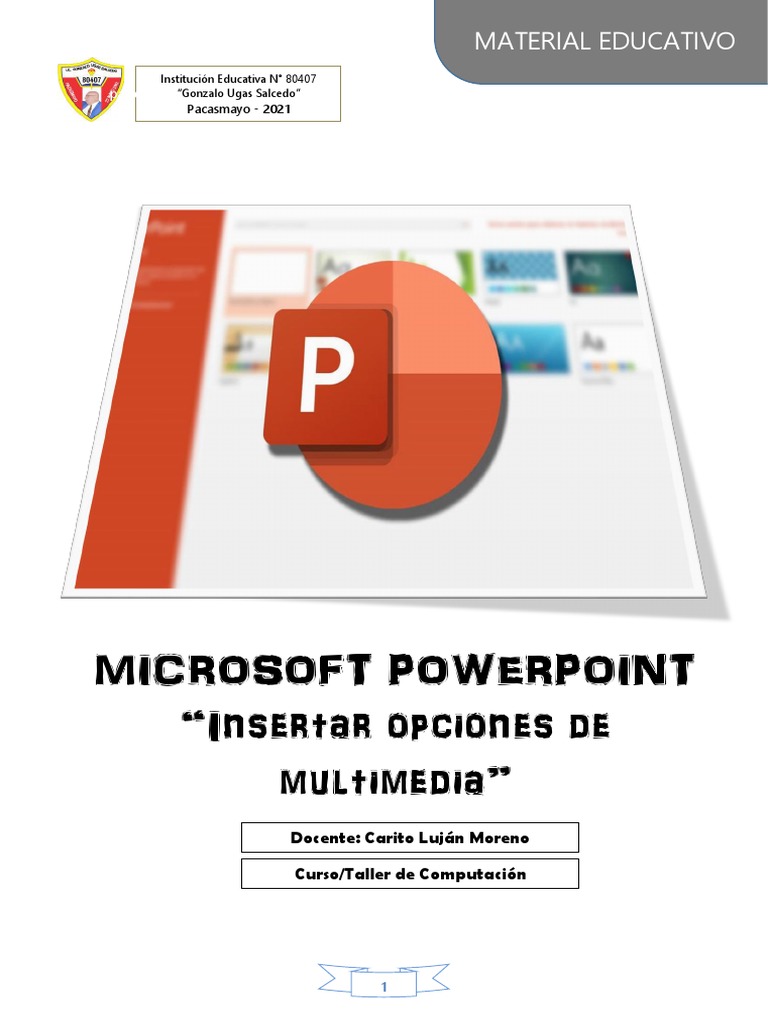 Multimedia en PowerPoint | PDF | Microsoft PowerPoint | Multimedia