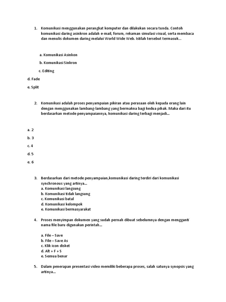 Soal Uas Simdig KLS X (Genap) | PDF