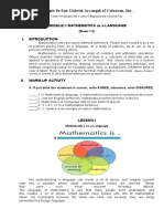 Chapter 2 - Mathematical Language and Symbols | PDF | Set (Mathematics ...