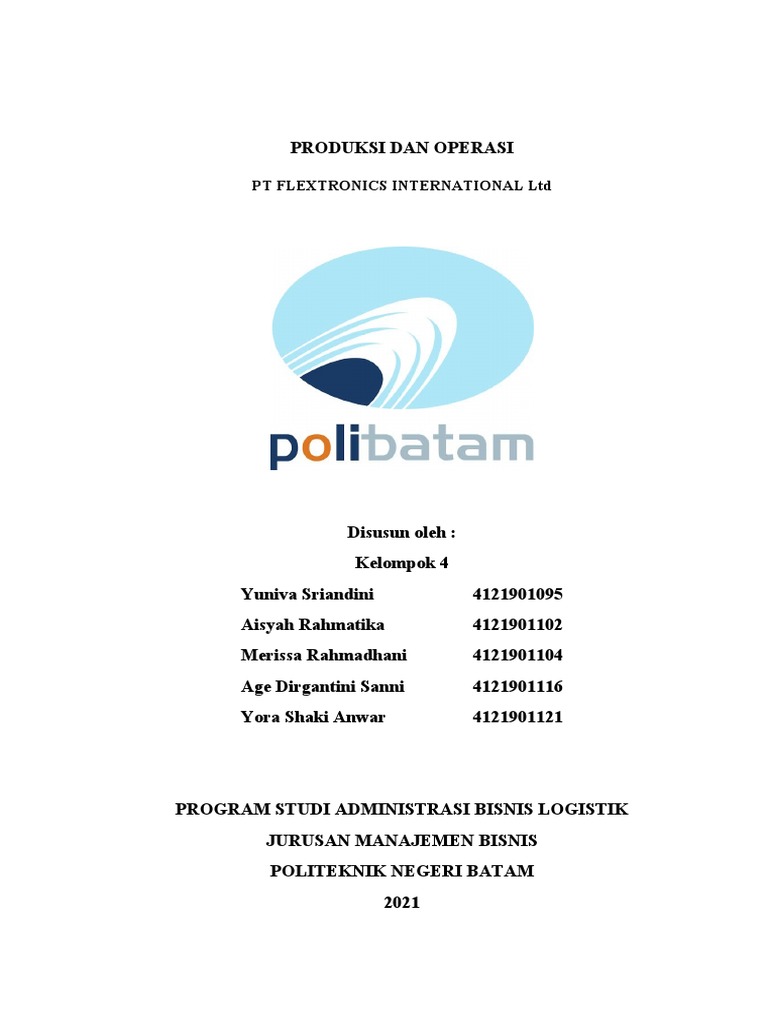 Strategi Operasi di Flextronics | PDF