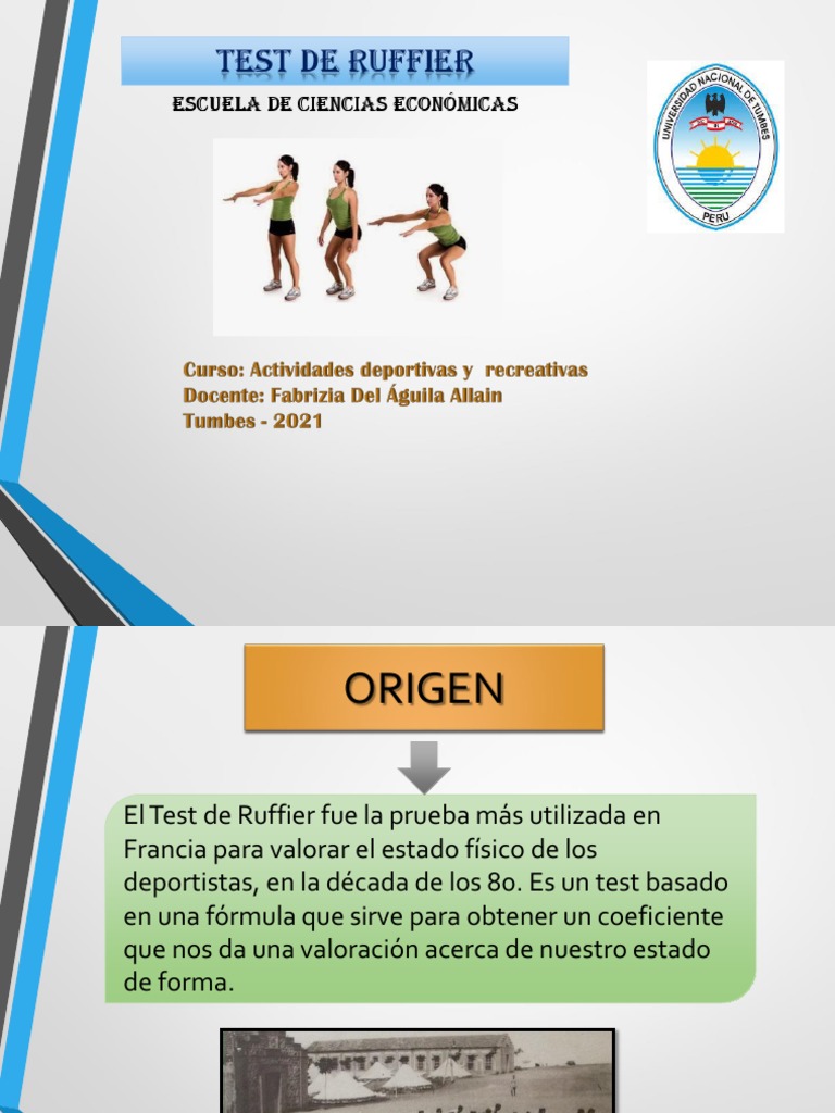 Test de Ruffier - Cooper | PDF