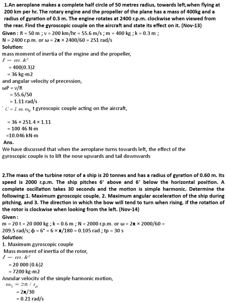Dom Unit - 4 | PDF | Gyroscope | Rotation Around A Fixed Axis