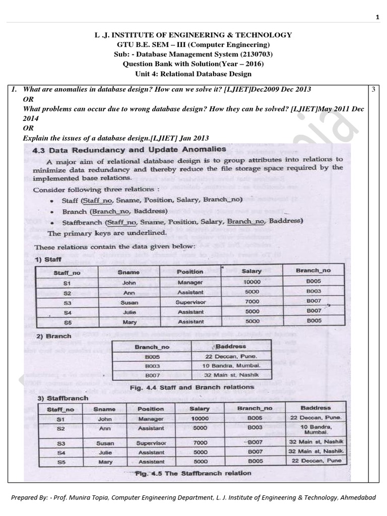 3.relational Database Design | PDF | Databases | Information Technology