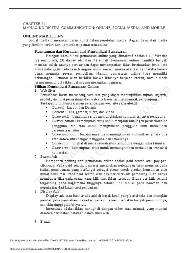 Chap 21 | PDF | Bisnis | Ilmu Sosial
