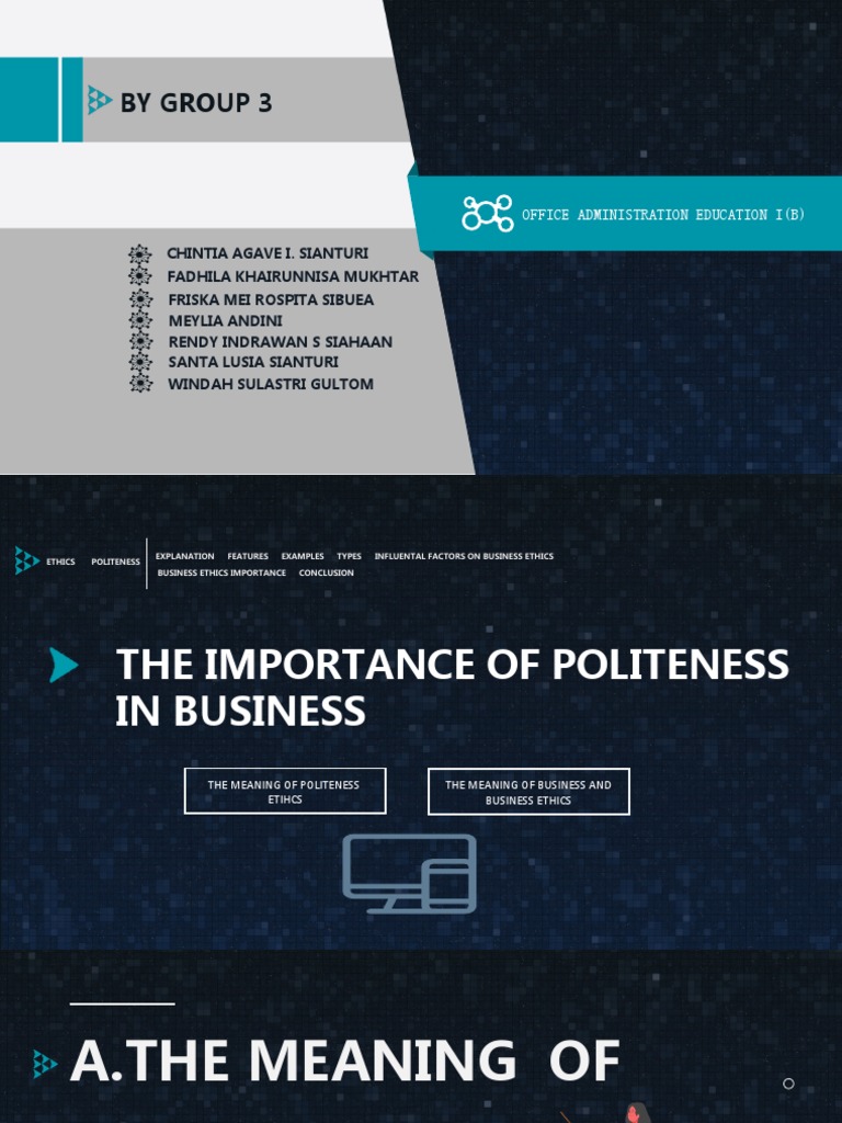 Eb Importance of Politeness | PDF | Business Ethics | Business