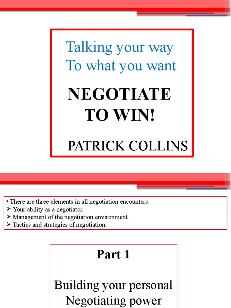 Mastering Negotiation Techniques | PDF | Negotiation | Nonverbal Communication