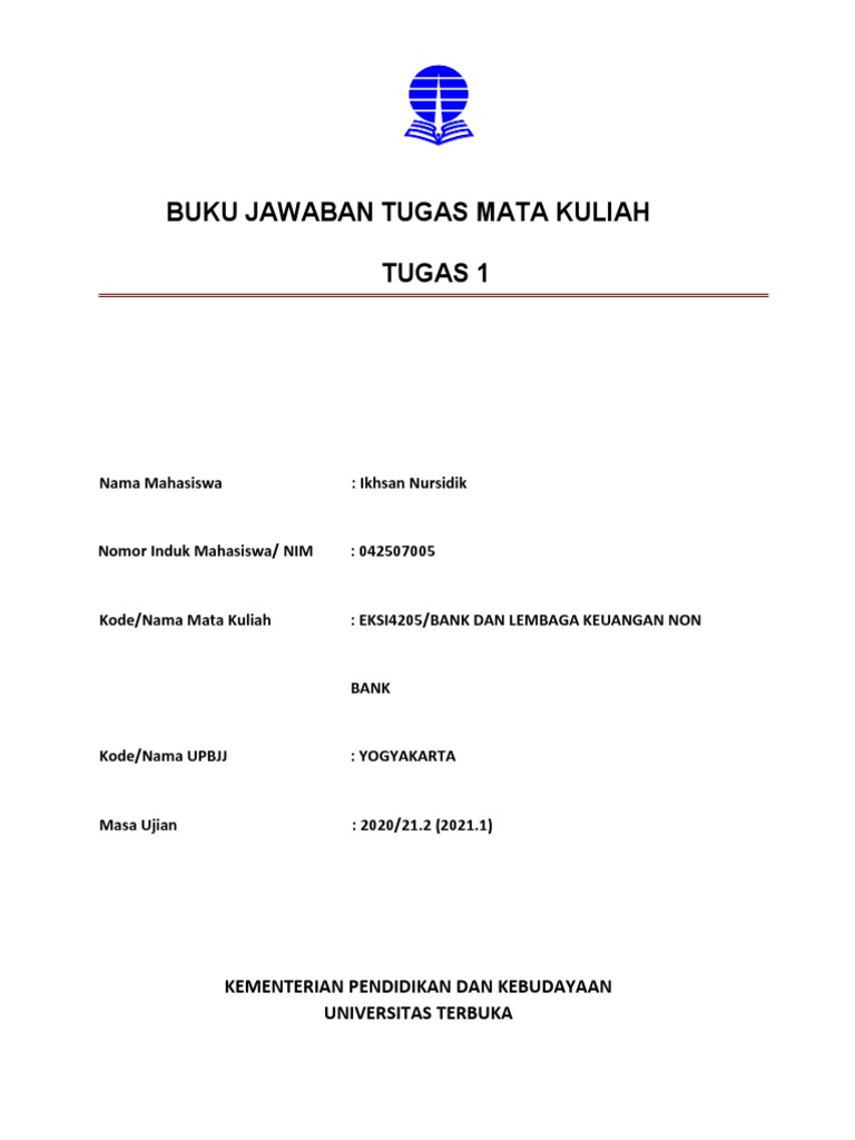 Eksi4205 Tugas1 | PDF | Pengelolaan Keuangan & Uang