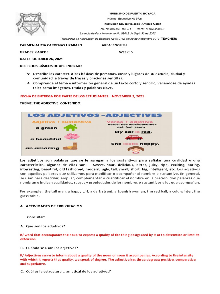 Documento Ingles 1 | PDF | Morfología Lingüística | Vocabulario