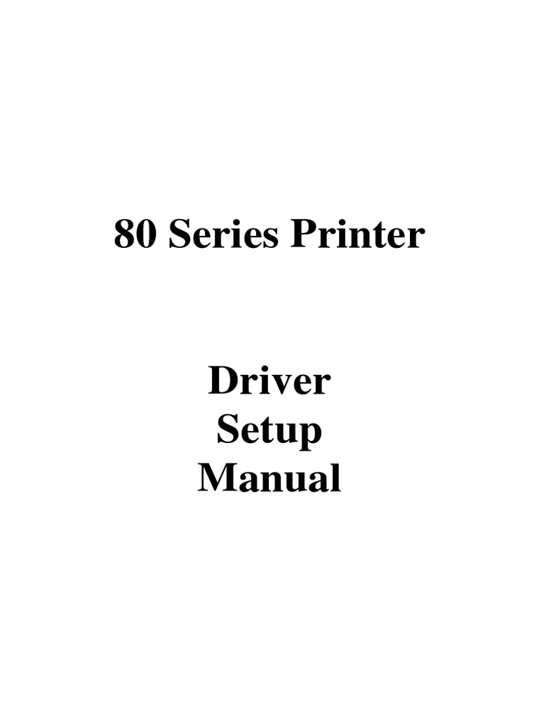 Driver Setup Manual Pdf Printer Computing Device Driver
